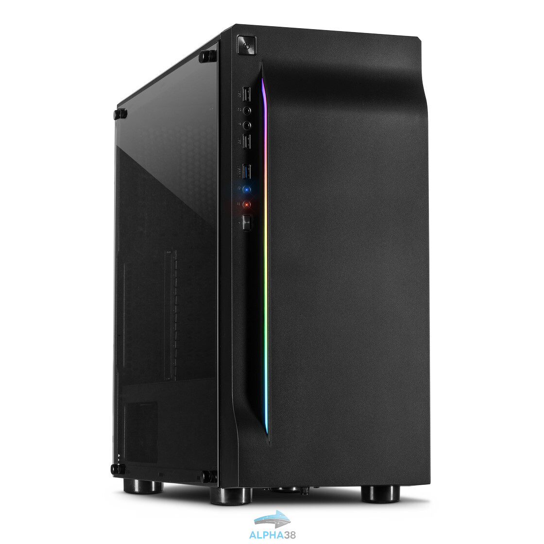 GamerX High End Gaming PC 8 GB 500 GB AMD Radeon RX 560 4GB Luftkühlu ...